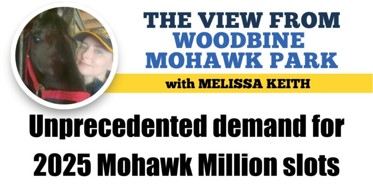 Unprecedented demand for 2025 Mohawk Million slots - Harness Racing Update